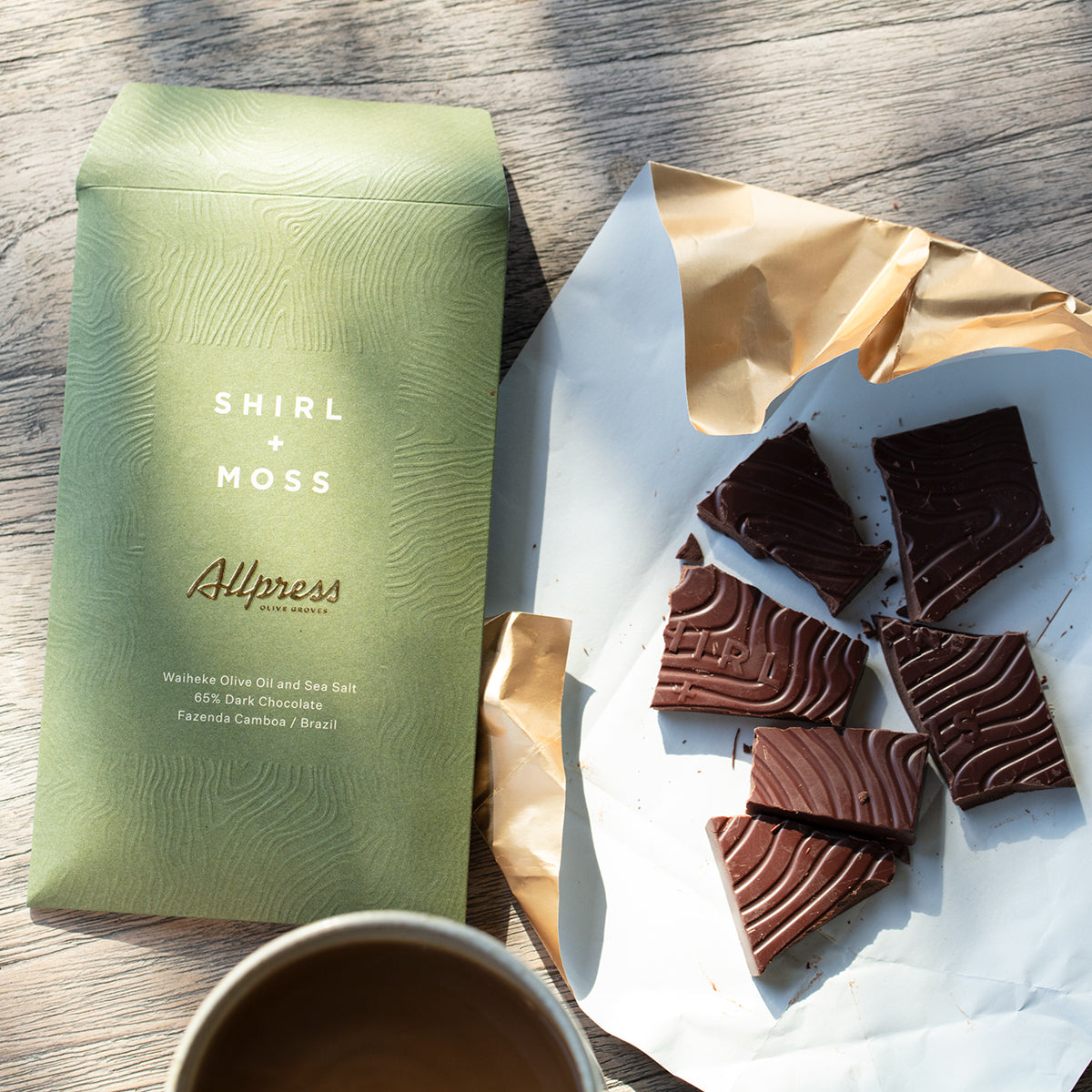 Discover our olive oil chocolate in partnership with Shirl + Moss ...